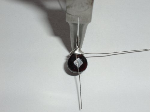 Wire Wrapped Briolette Pendant | Contemporary Wire Jewelry