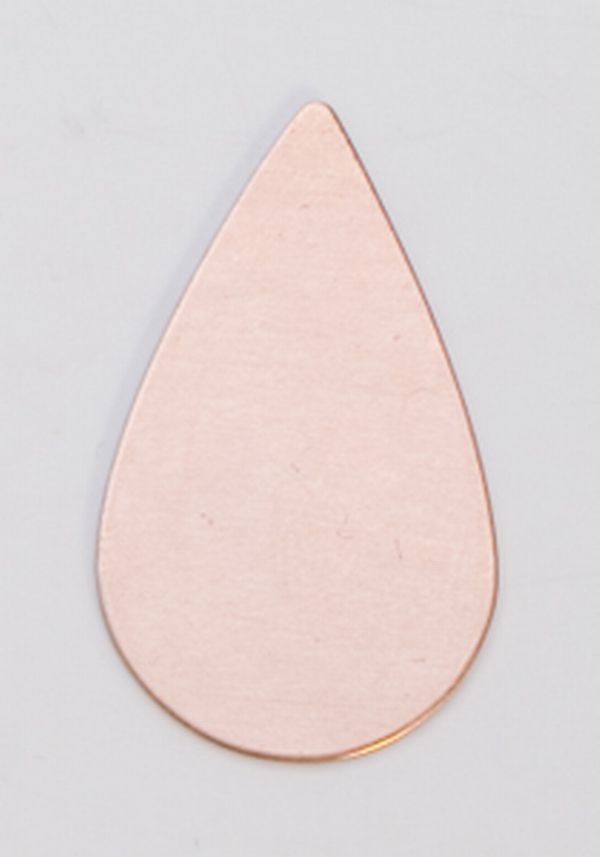 Copper Teardrop, 24 Gauge, 3/4 by 1-1/4 Inch, Pack of 6: Wire Jewelry ...